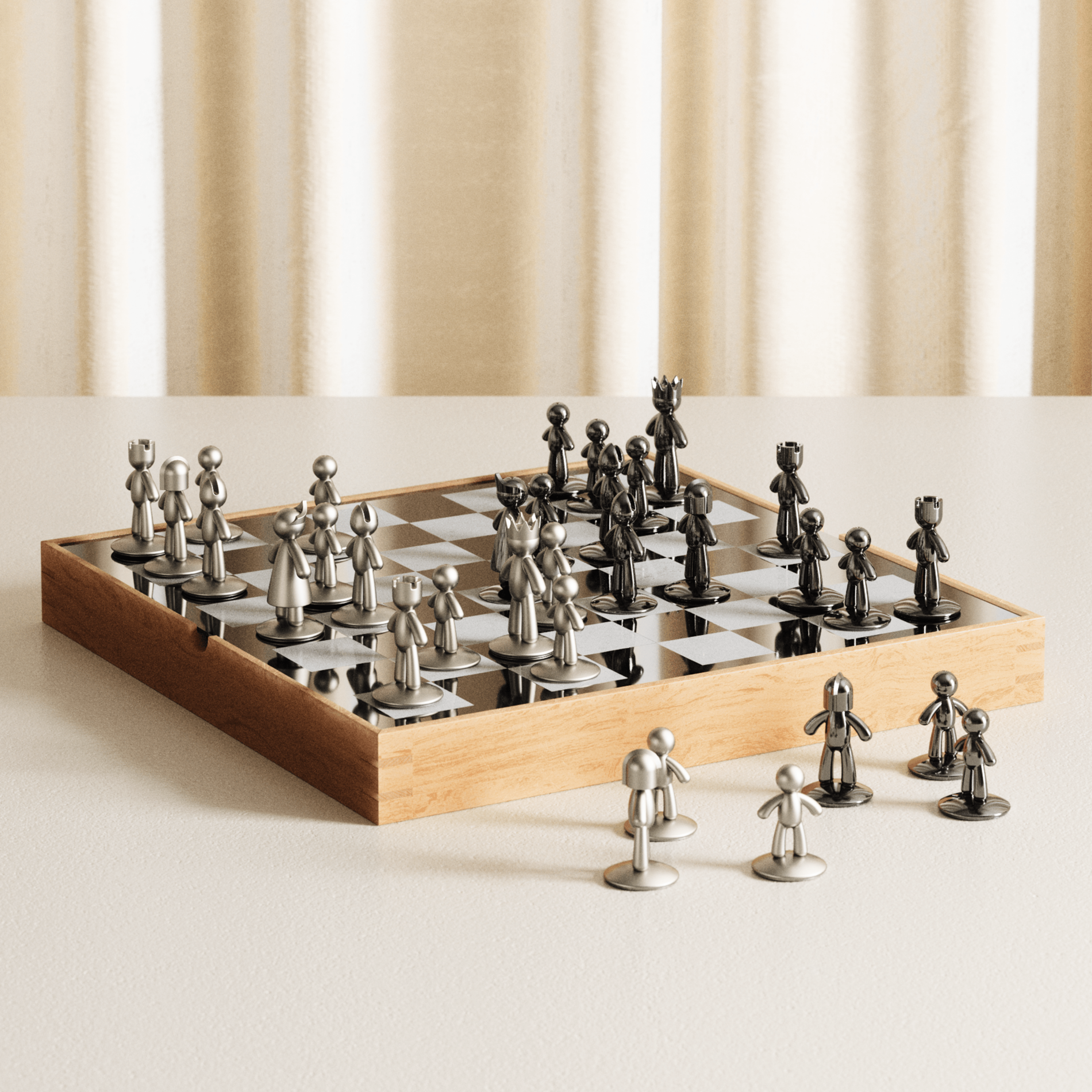 Buddy Chess Set - Classic Board Game for All Ages - Umbra